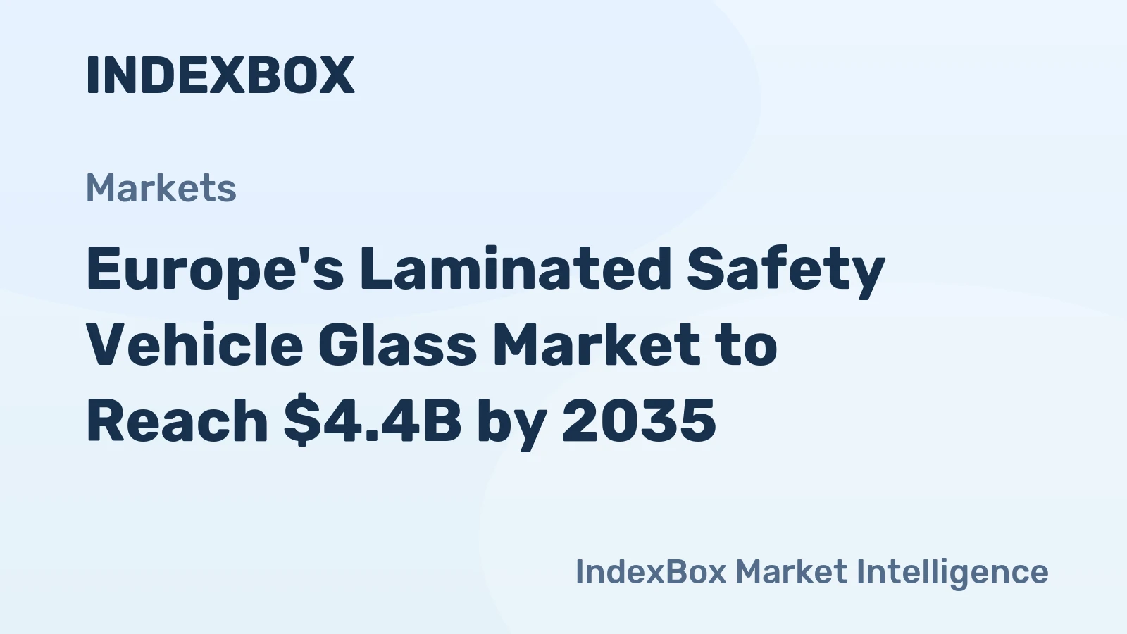 Europe's Laminated Safety Vehicle Glass Market to Reach $4.4B by 2035
