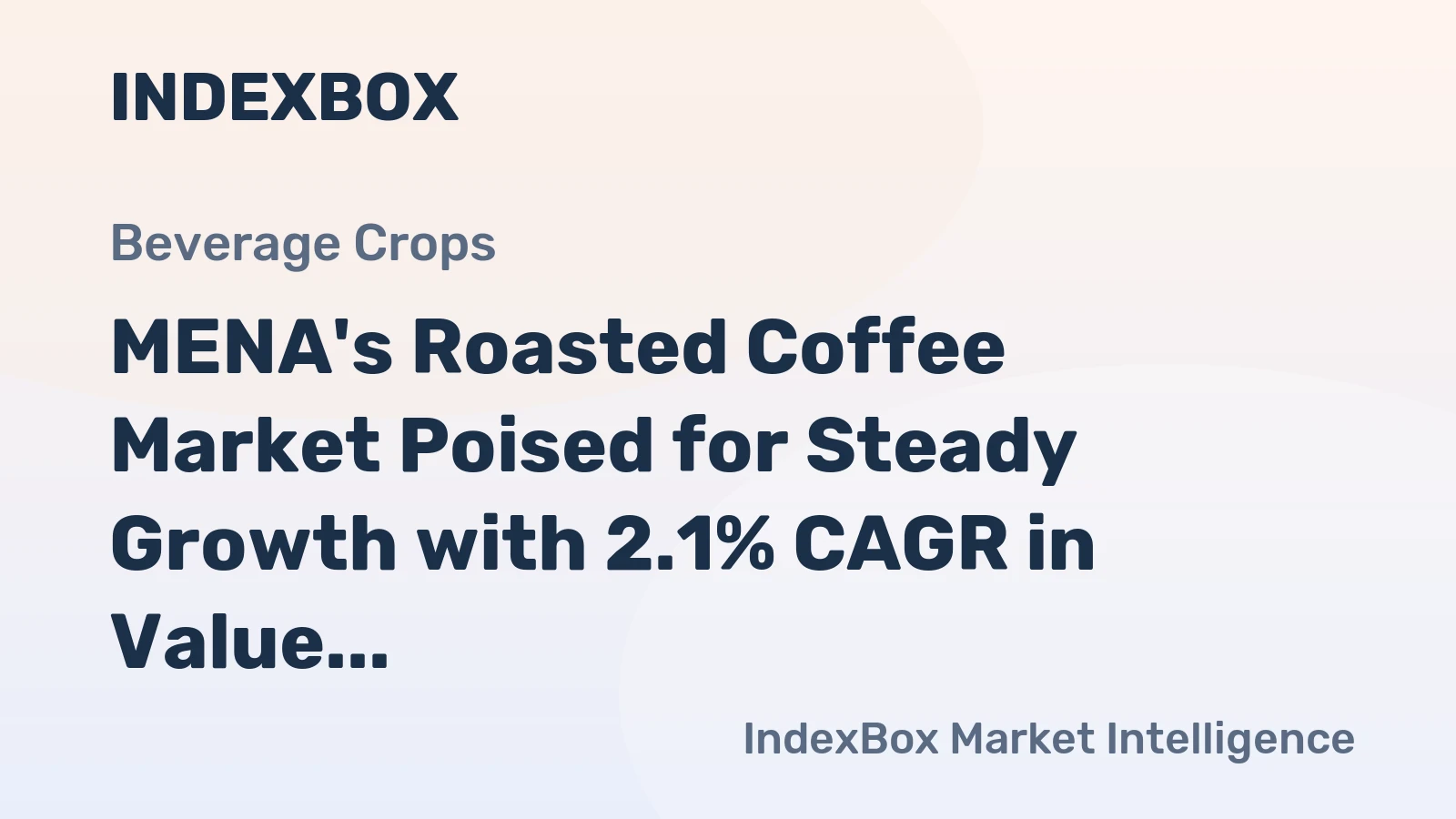 MENA's Roasted Coffee Market Poised for Steady Growth with 2.1% CAGR in Value Through 2035