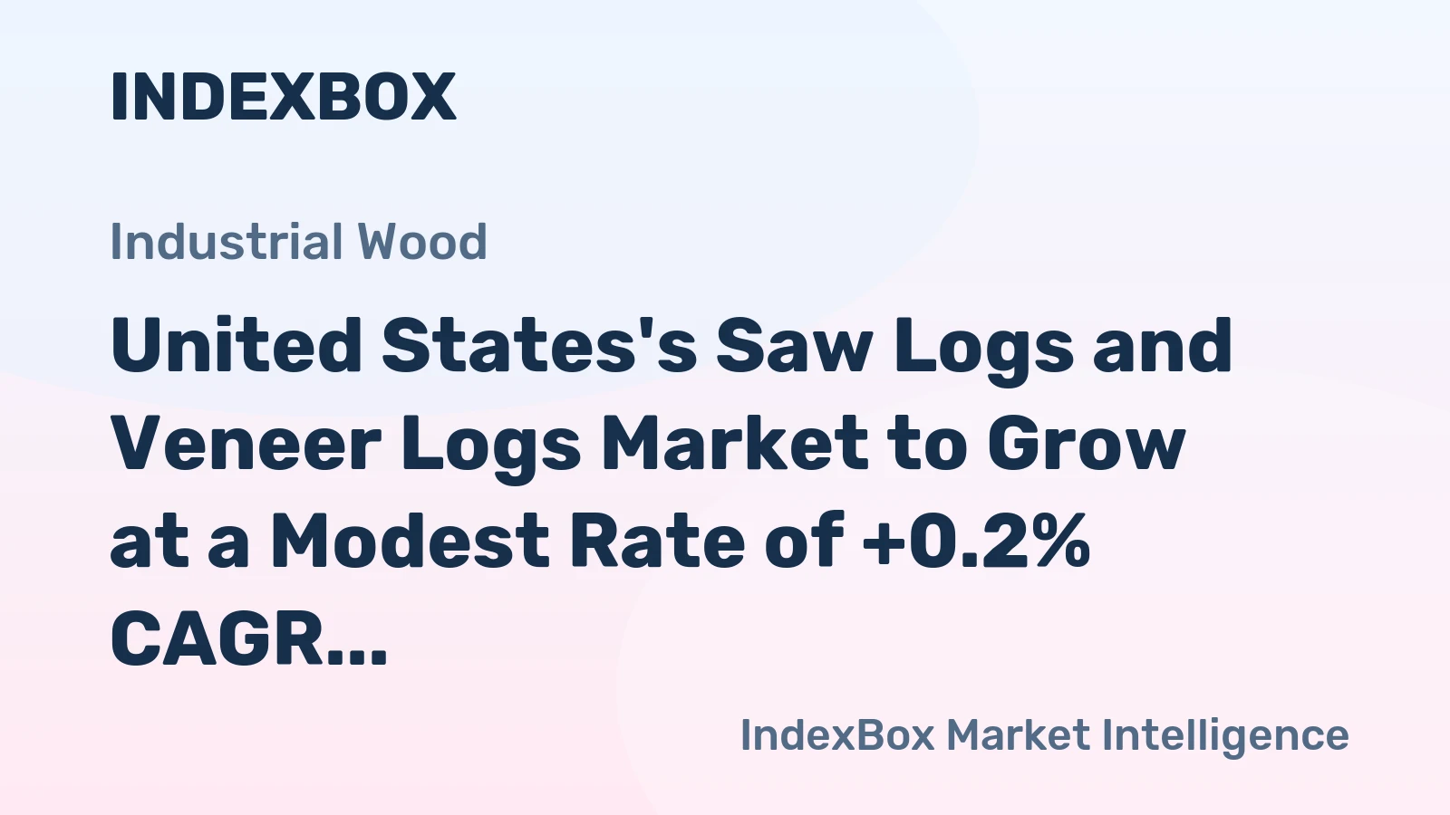 United States's Saw Logs and Veneer Logs Market to Grow at a Modest Rate of +0.2% CAGR Through 2035