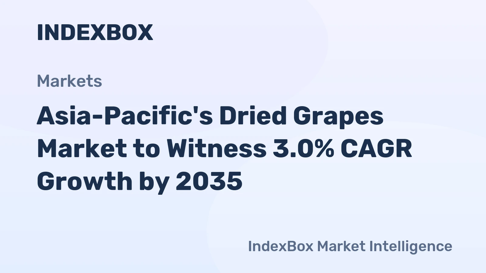 Asia-Pacific's Dried Grapes Market to Witness 3.0% CAGR Growth by 2035