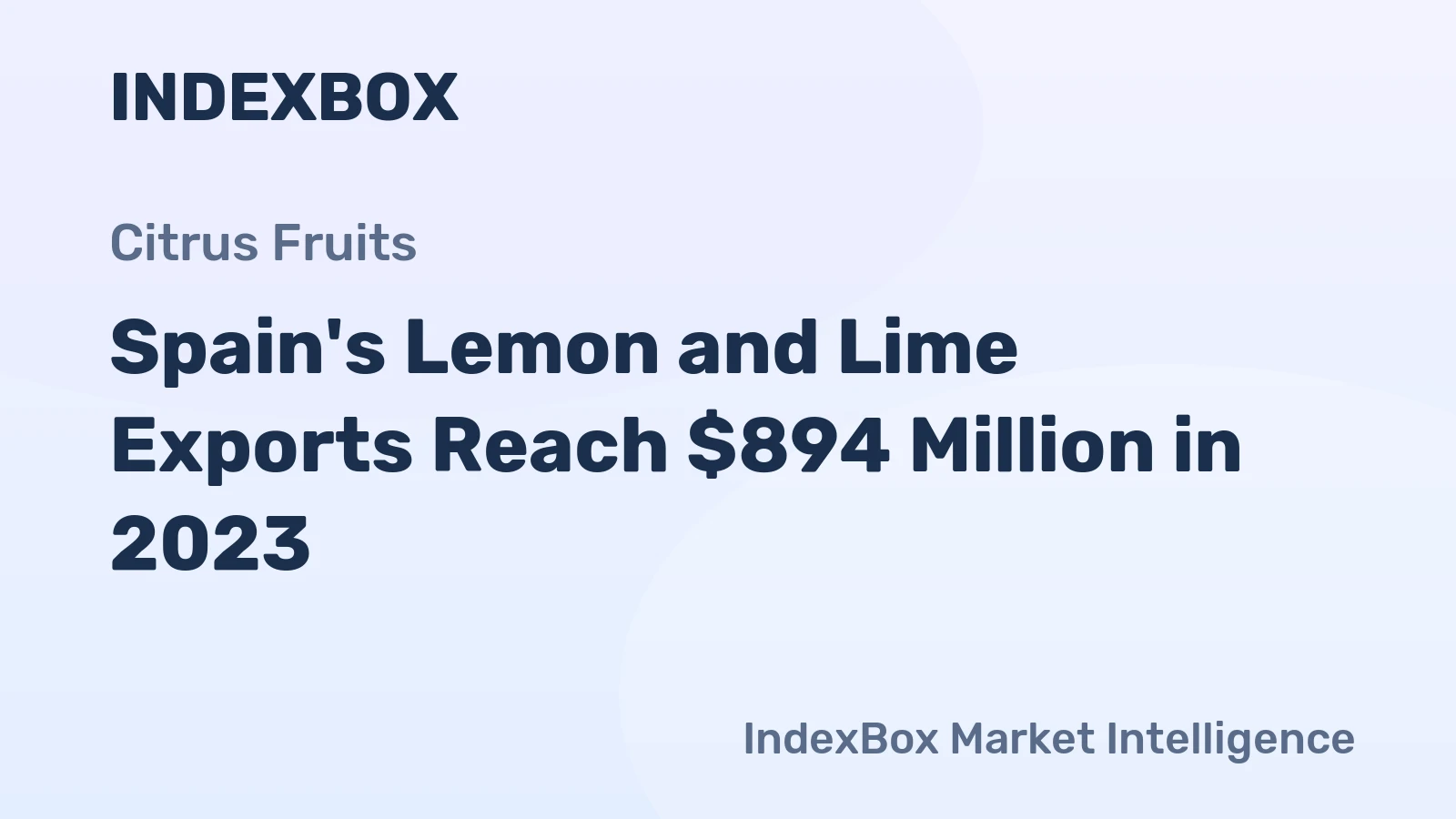 Spain's Lemon and Lime Exports Reach $894 Million in 2023