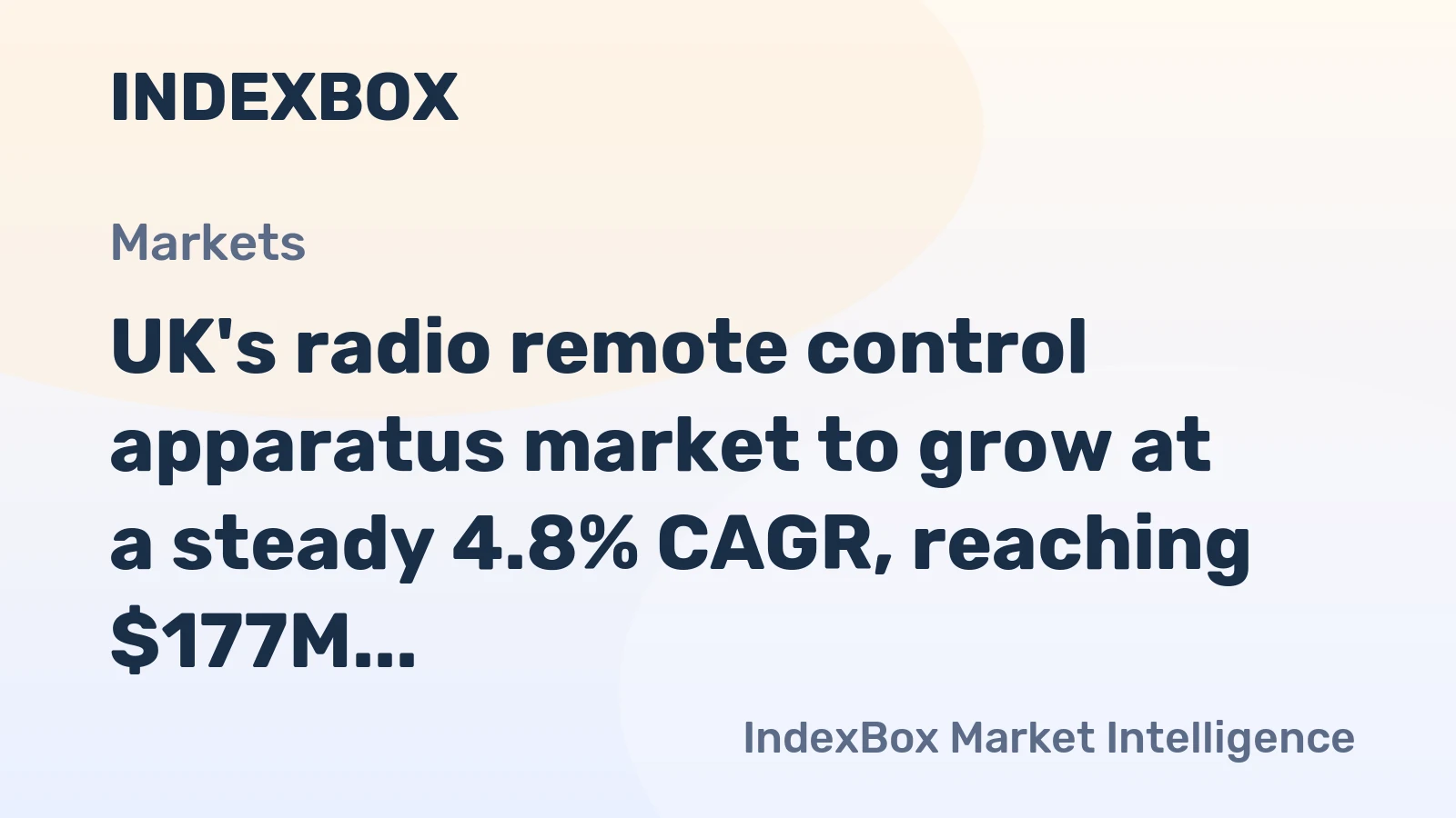 UK's radio remote control apparatus market to grow at a steady 4.8% CAGR, reaching $177M by 2035.