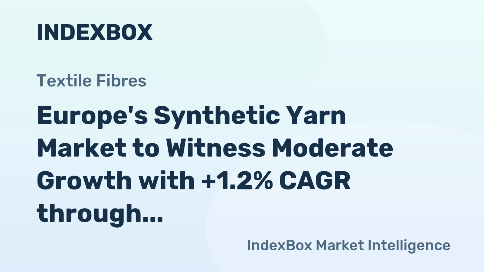 Europe's Synthetic Yarn Market to Witness Moderate Growth with +1.2% CAGR through 2035
