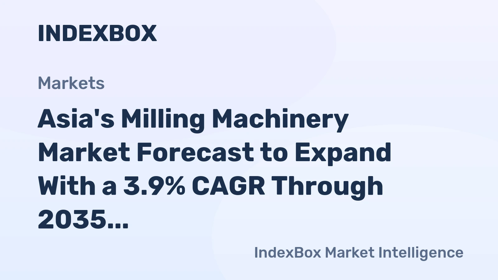 Asia's Milling Machinery Market Forecast to Expand With a 3.9% CAGR Through 2035
