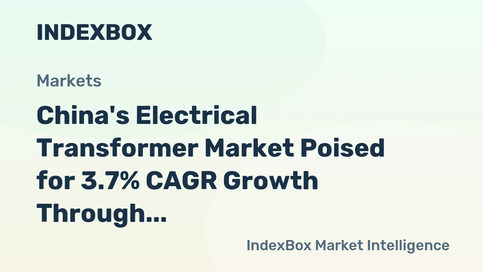 China's Electrical Transformer Market Poised for 3.7% CAGR Growth Through 2035