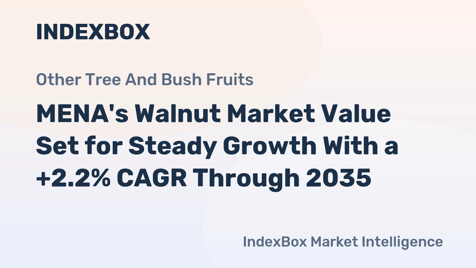MENA's Walnut Market Value Set for Steady Growth With a +2.2% CAGR Through 2035