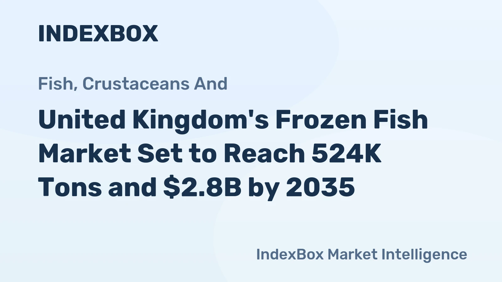 United Kingdom's Frozen Fish Market Set to Reach 524K Tons and $2.8B by 2035