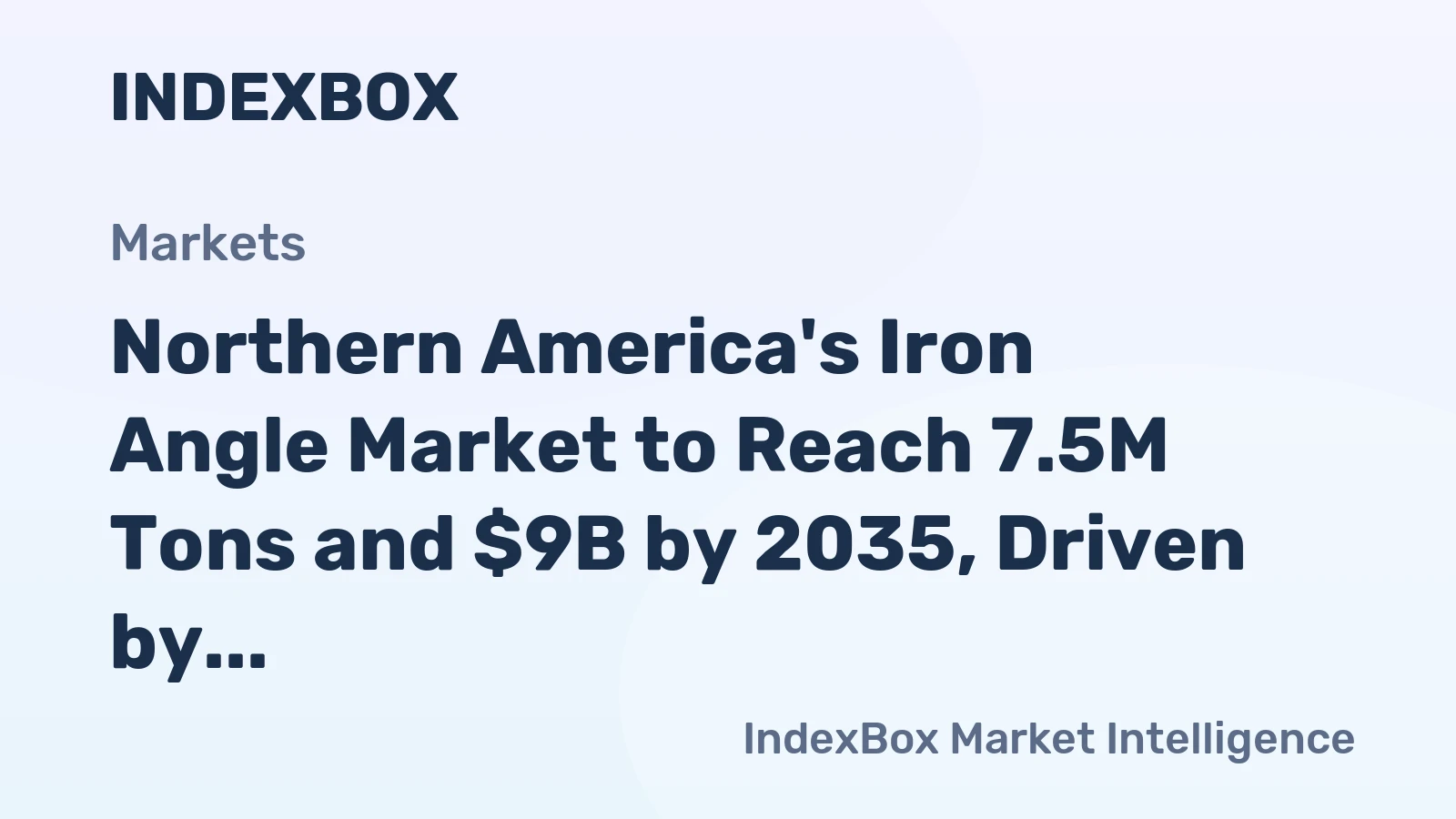 Northern America's Iron Angle Market to Reach 7.5M Tons and $9B by 2035, Driven by Rising Demand