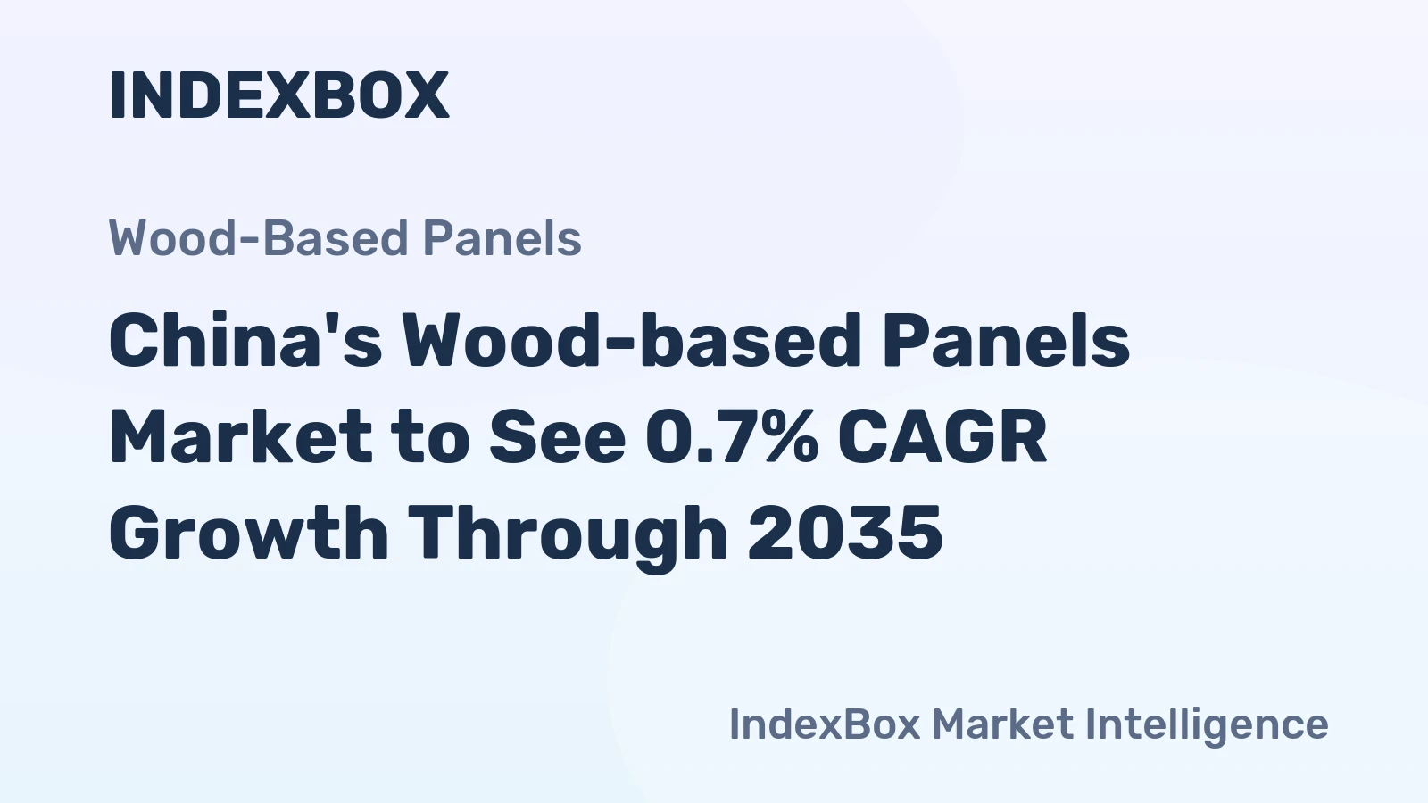 China's Wood-based Panels Market to See 0.7% CAGR Growth Through 2035