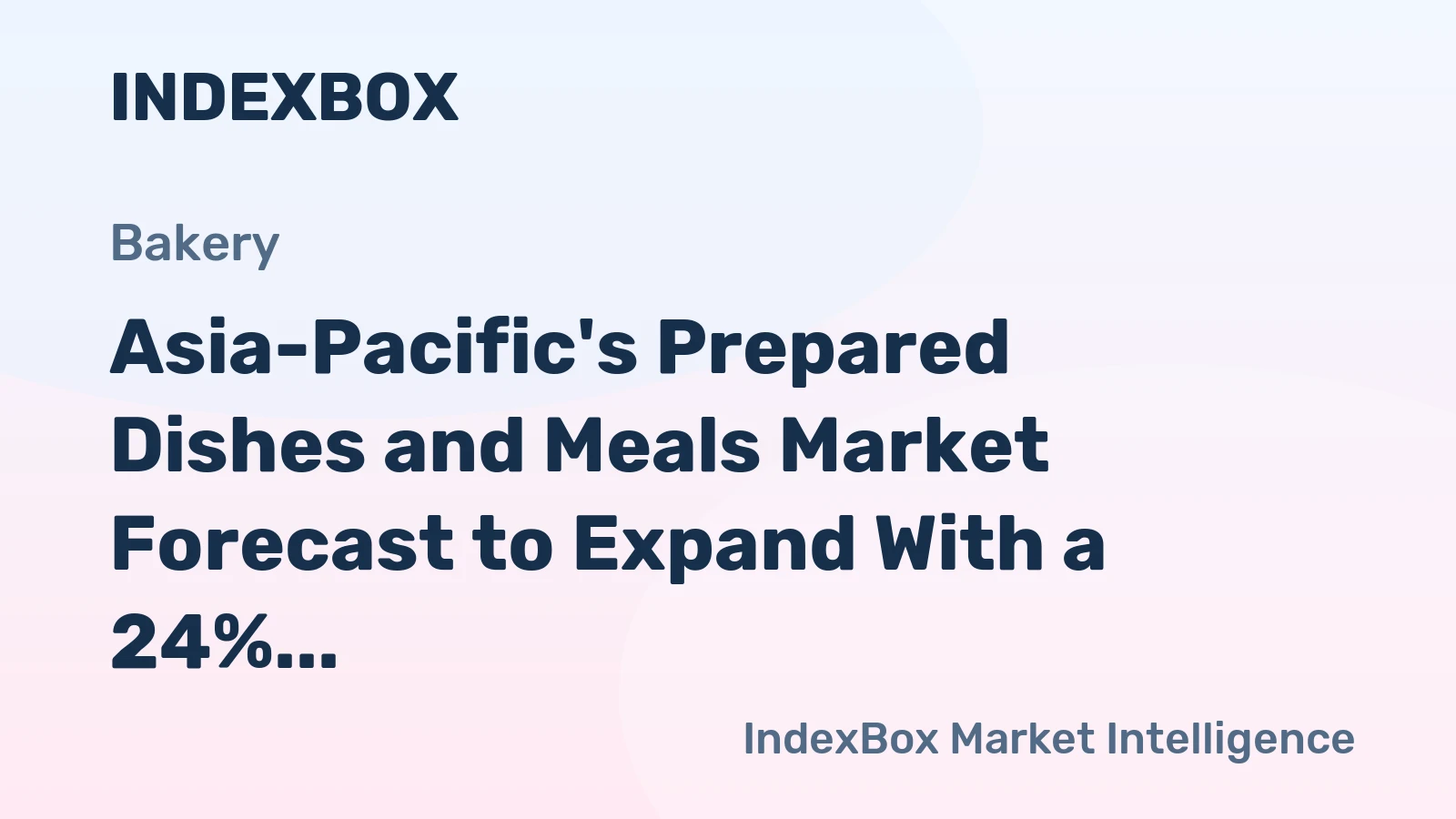 Asia-Pacific's Prepared Dishes and Meals Market Forecast to Expand With a 24% CAGR Through 2035