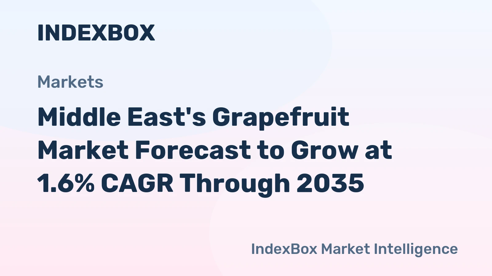Middle East's Grapefruit Market Forecast to Grow at 1.6% CAGR Through 2035