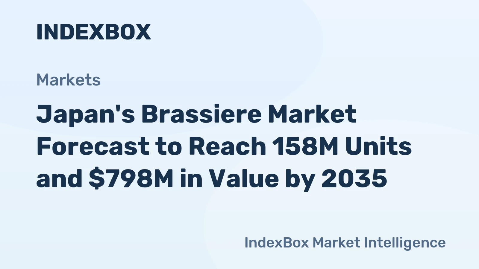 Japan's Brassiere Market Forecast to Reach 158M Units and $798M in Value by 2035