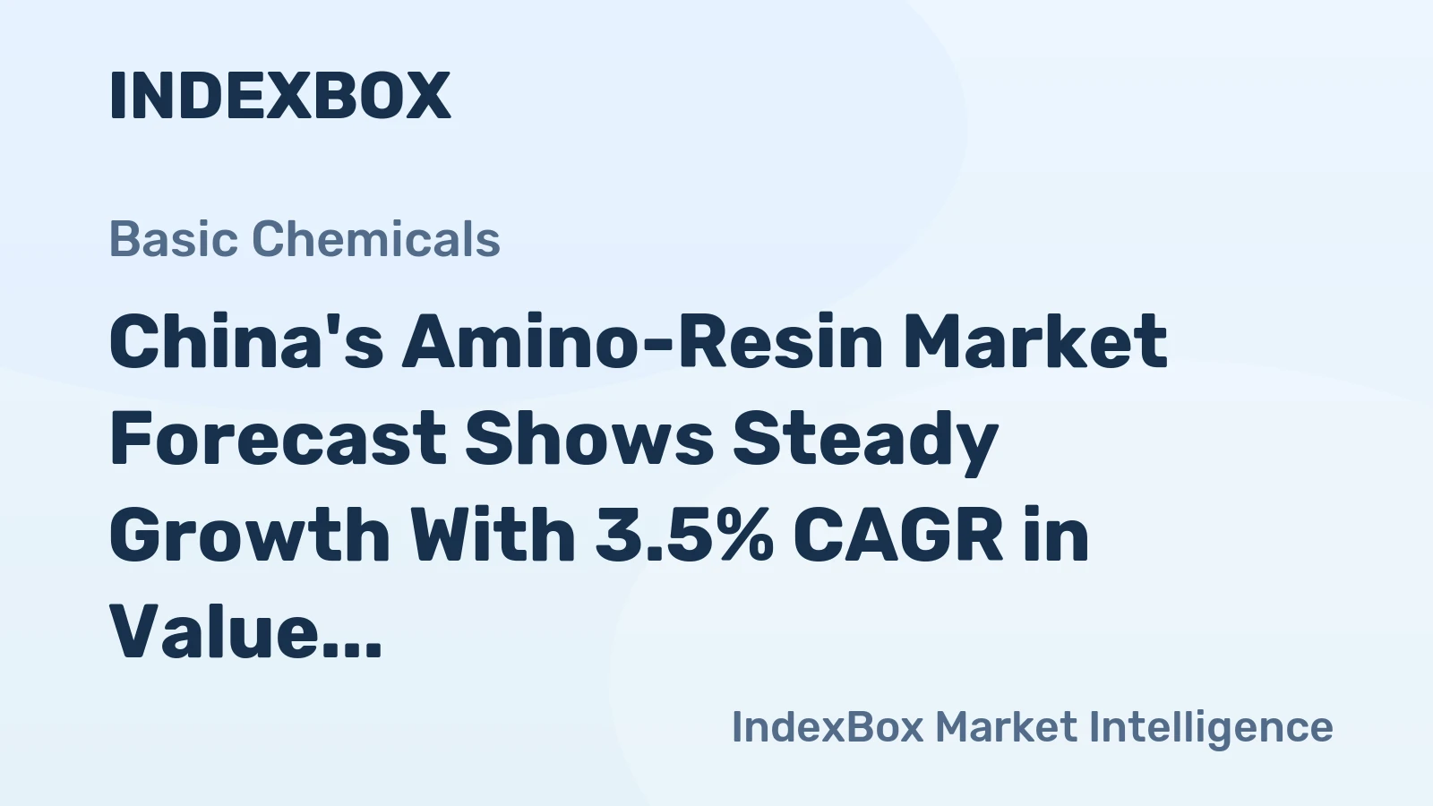 China's Amino-Resin Market Forecast Shows Steady Growth With 3.5% CAGR in Value Through 2035
