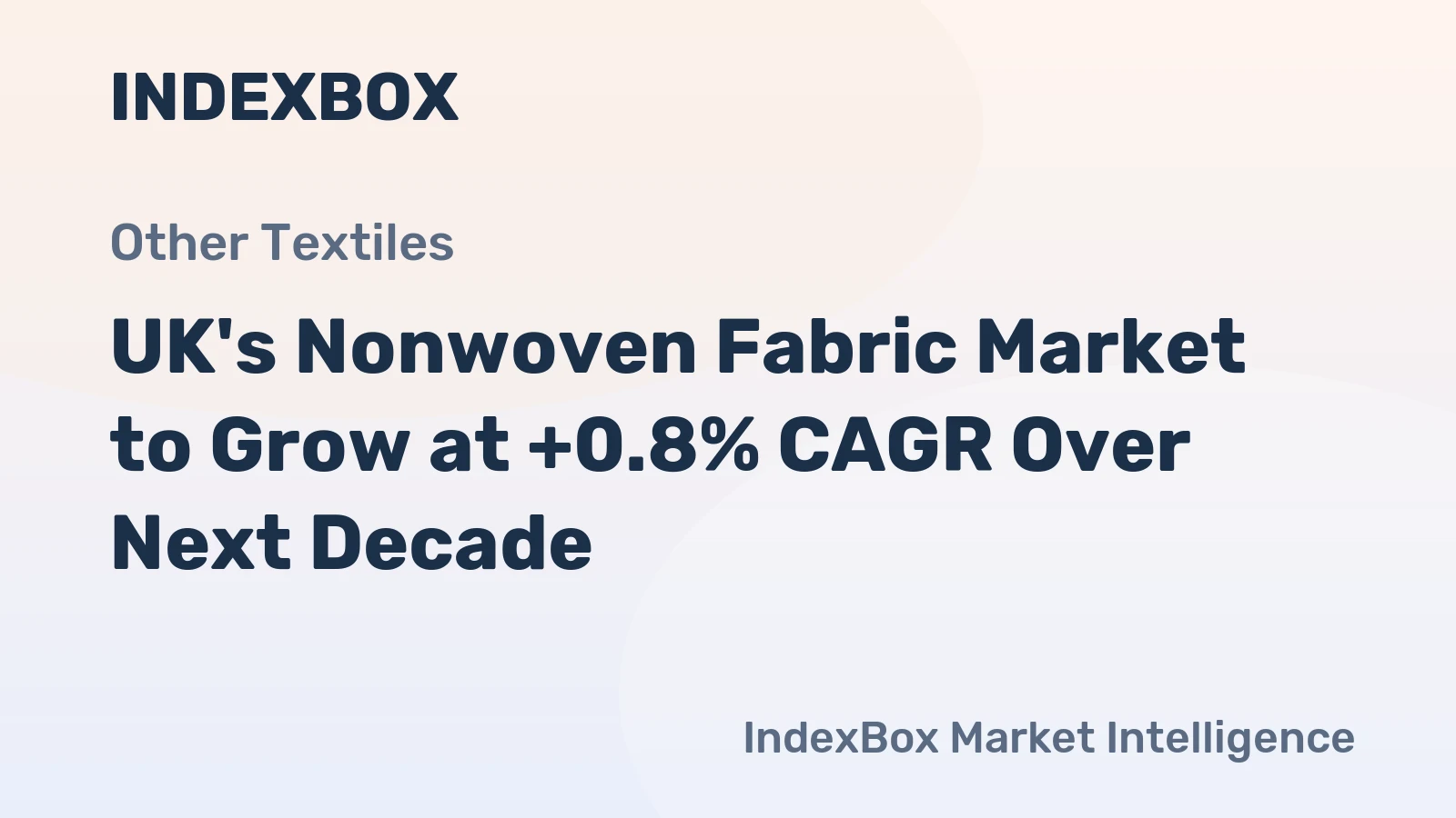 UK's Nonwoven Fabric Market to Grow at +0.8% CAGR Over Next Decade