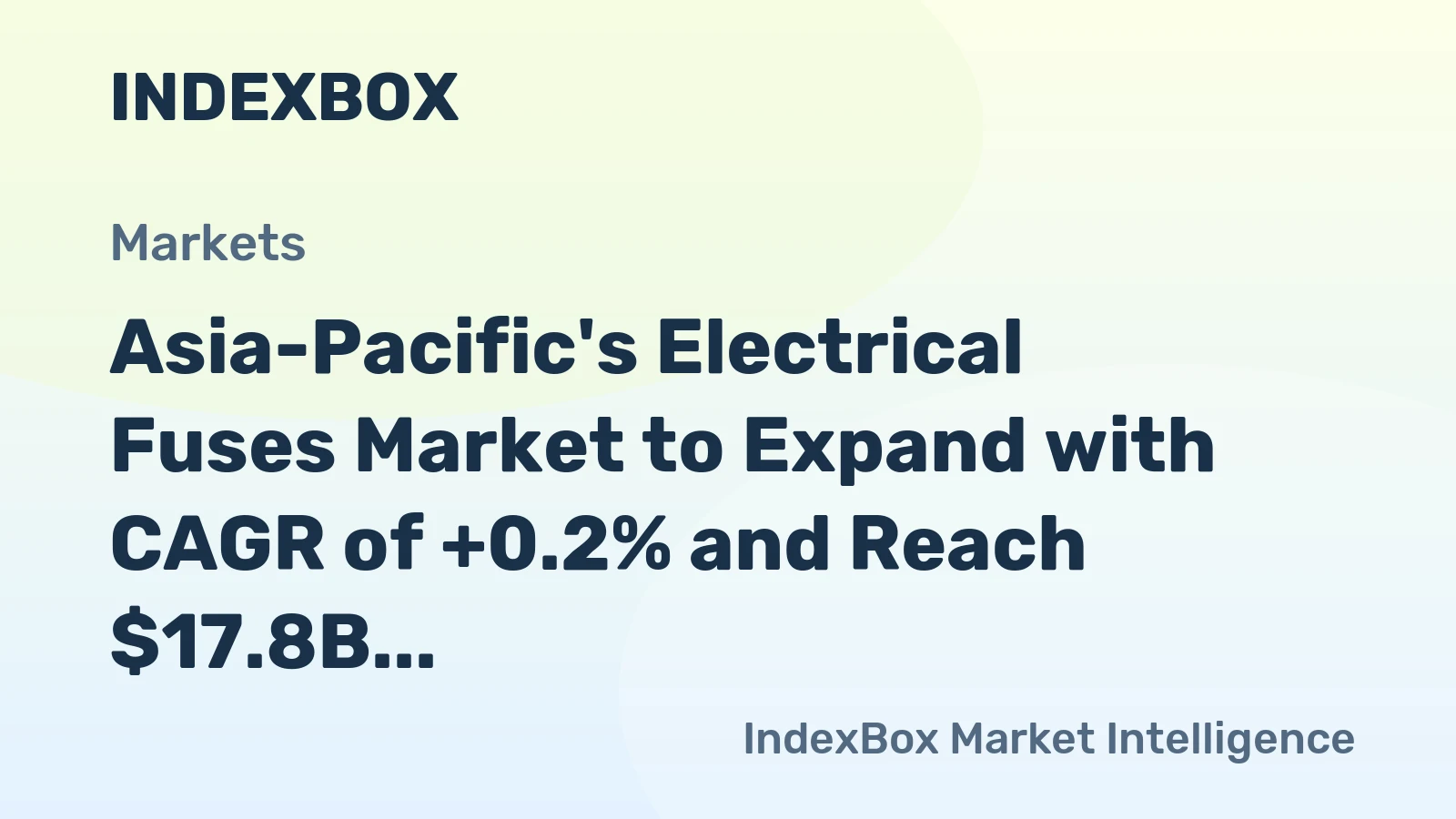 Asia-Pacific's Electrical Fuses Market to Expand with CAGR of +0.2% and Reach $17.8B by 2035