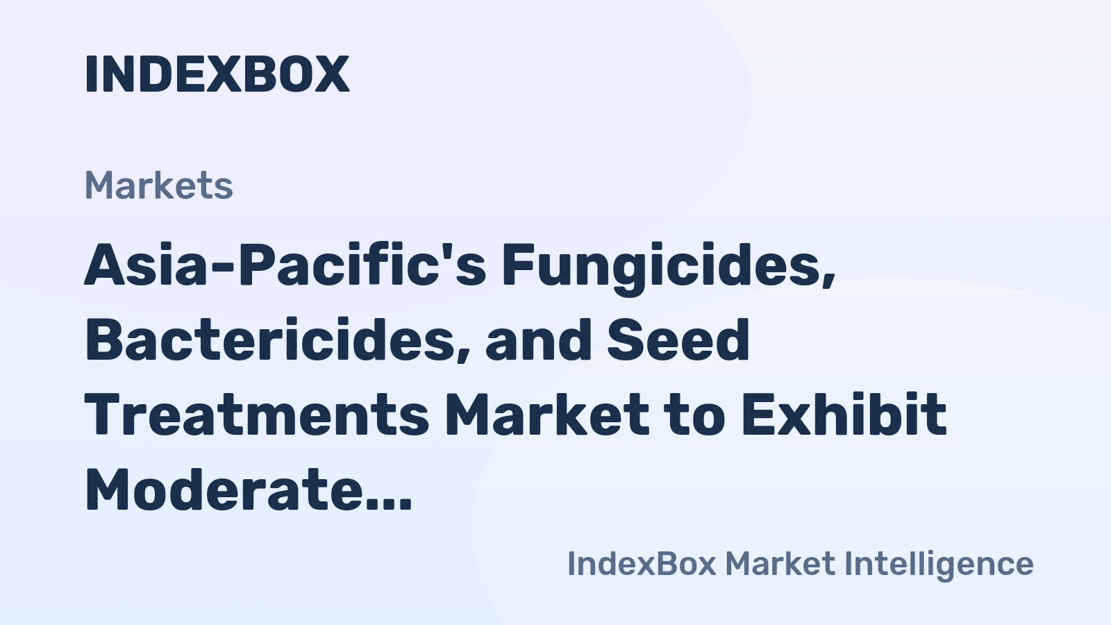 Asia-Pacific's Fungicides, Bactericides, and Seed Treatments Market to Exhibit Moderate Growth with CAGR of +2.3% through 2035