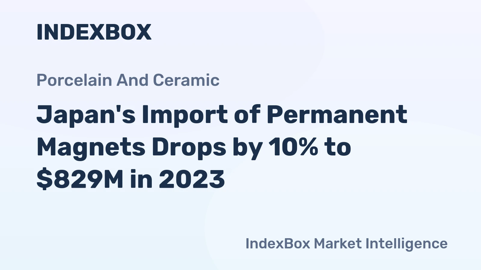 Japan's Import of Permanent Magnets Drops by 10% to $829M in 2023