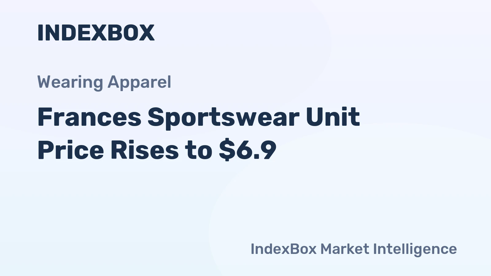 Frances Sportswear Unit Price Rises to $6.9
