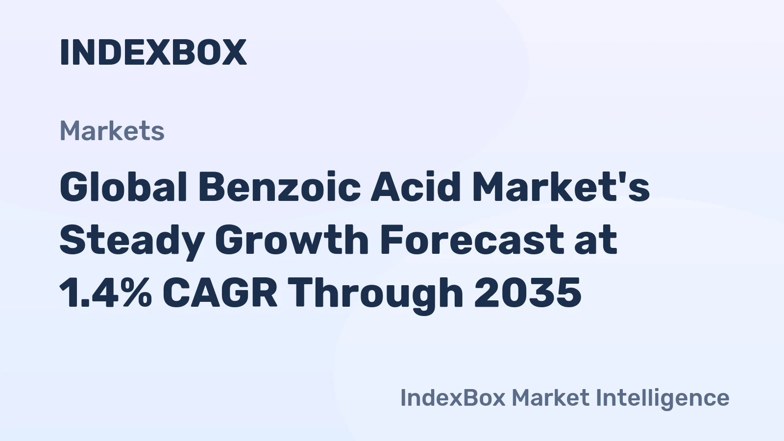 Global Benzoic Acid Market's Steady Growth Forecast at 1.4% CAGR Through 2035