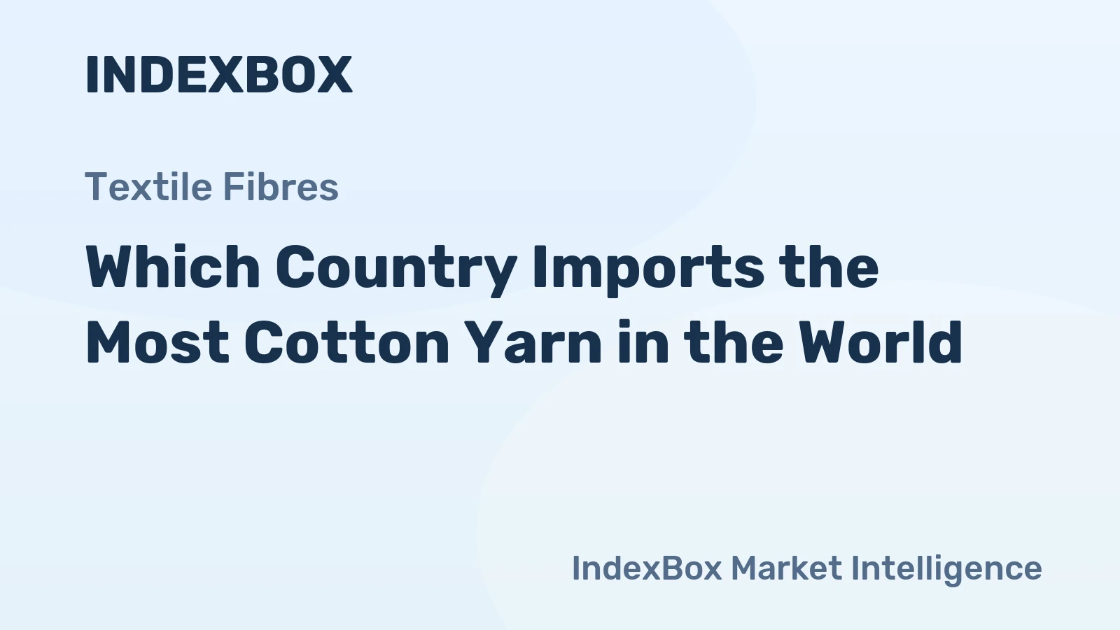 Which Country Imports the Most Cotton Yarn in the World?