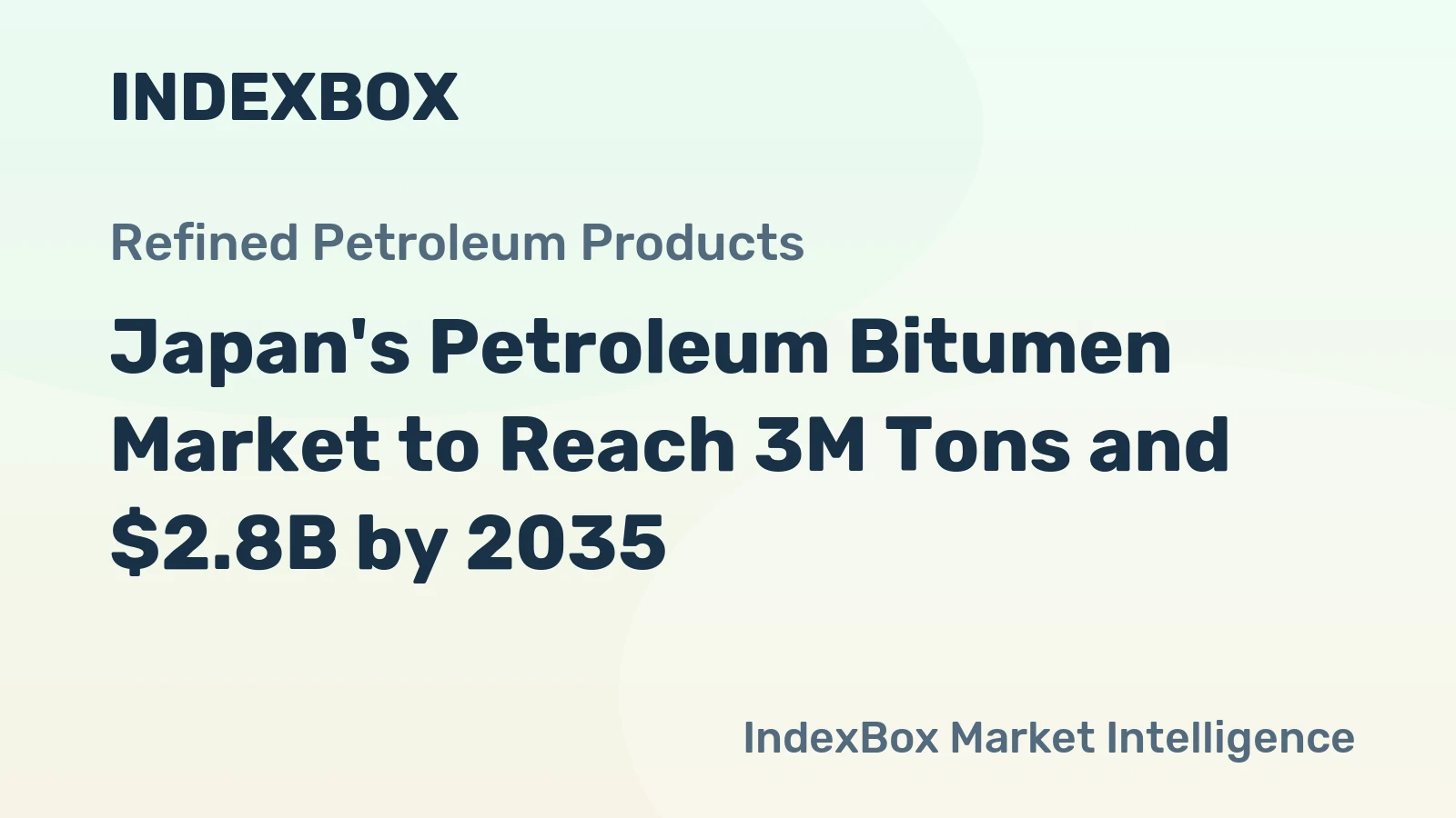 Japan's Petroleum Bitumen Market to Reach 3M Tons and $2.8B by 2035