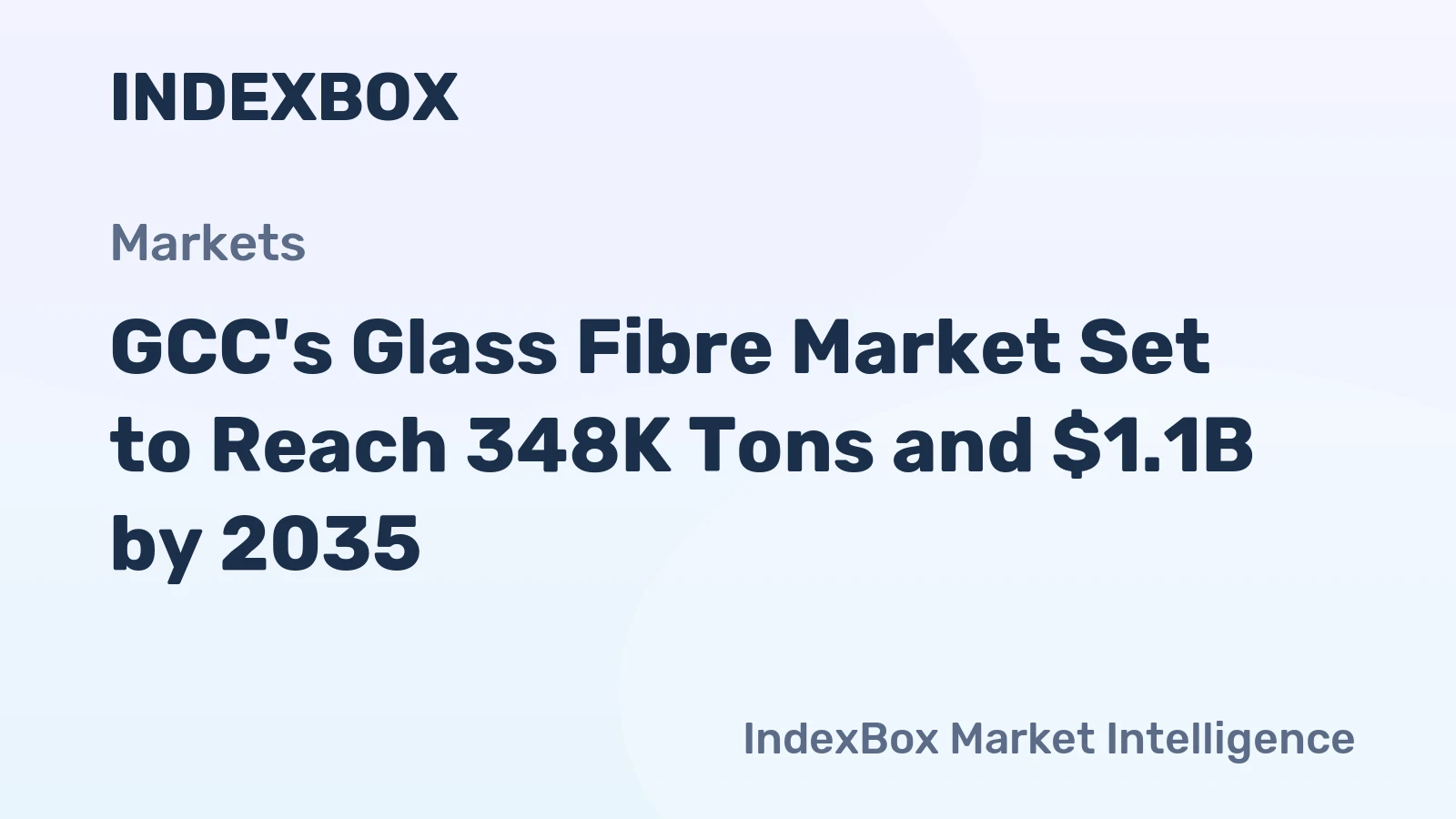 GCC's Glass Fibre Market Set to Reach 348K Tons and $1.1B by 2035
