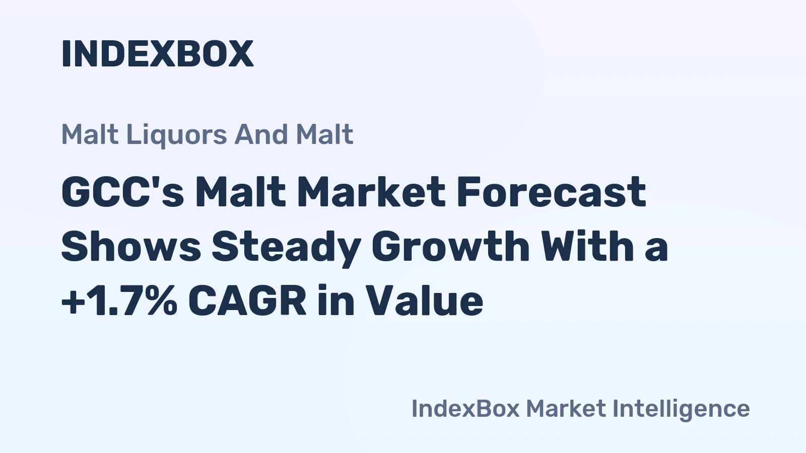 GCC's Malt Market Forecast Shows Steady Growth With a +1.7% CAGR in Value