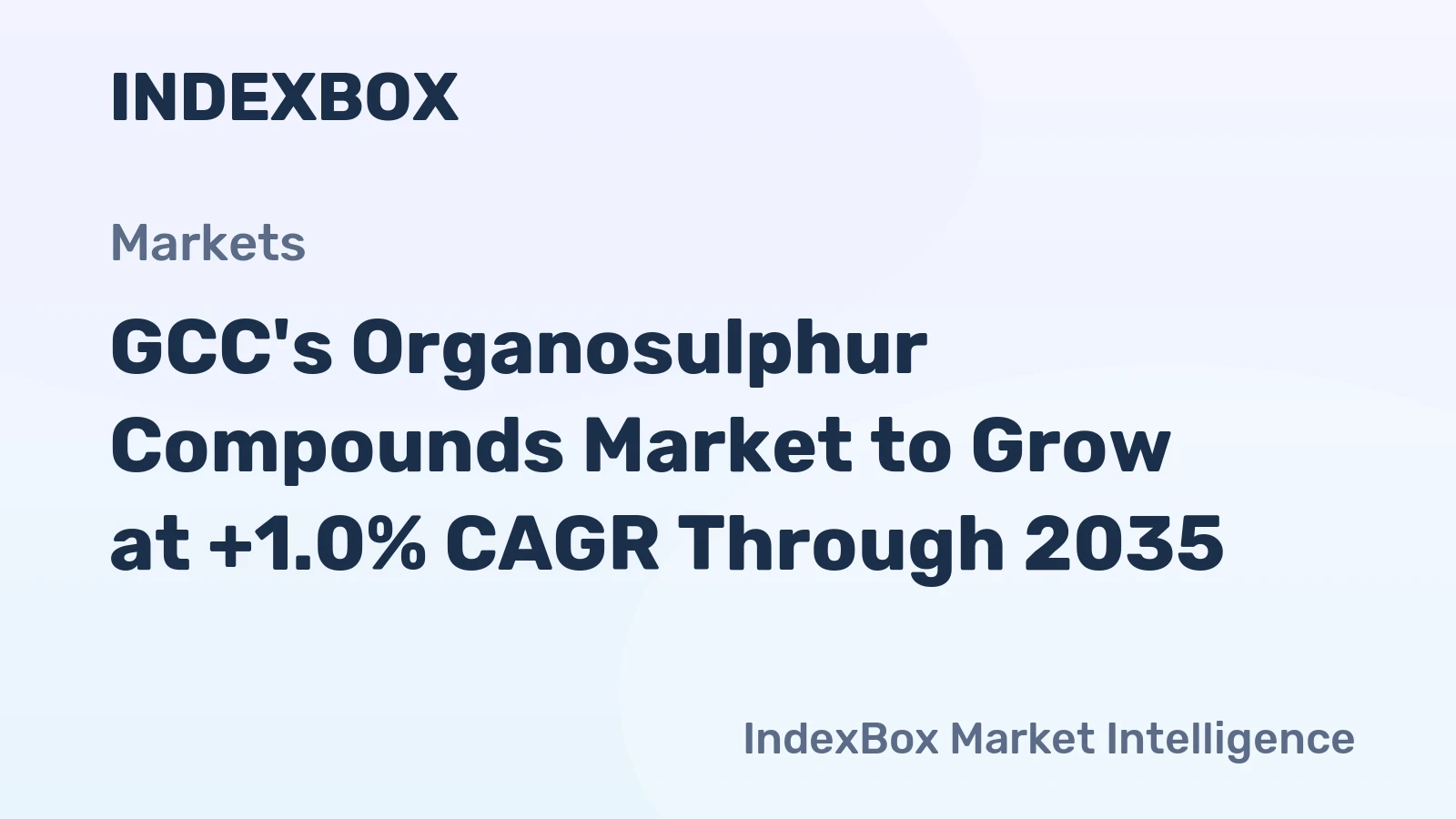 GCC's Organosulphur Compounds Market to Grow at +1.0% CAGR Through 2035