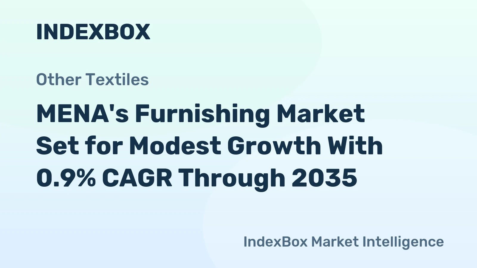 MENA's Furnishing Market Set for Modest Growth With 0.9% CAGR Through 2035