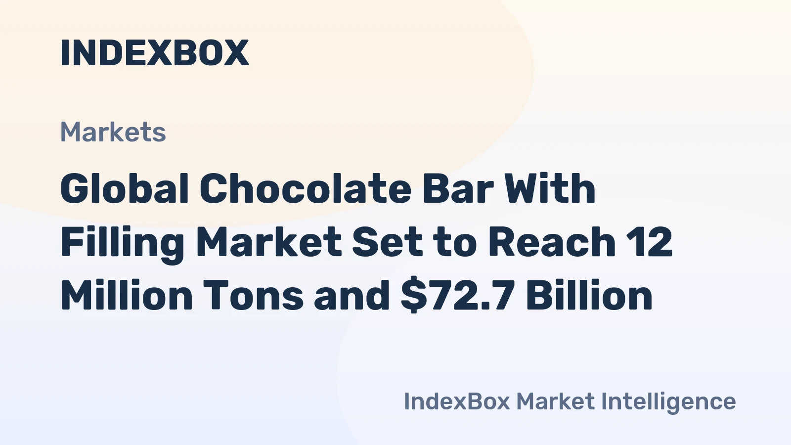 Global Chocolate Bar With Filling Market Set to Reach 12 Million Tons and $72.7 Billion
