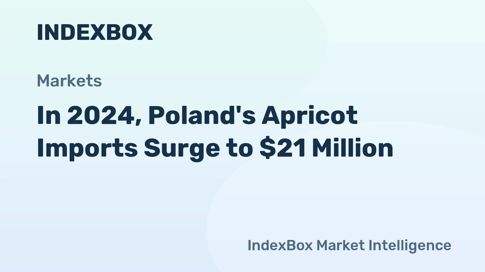 In 2024, Poland's Apricot Imports Surge to $21 Million