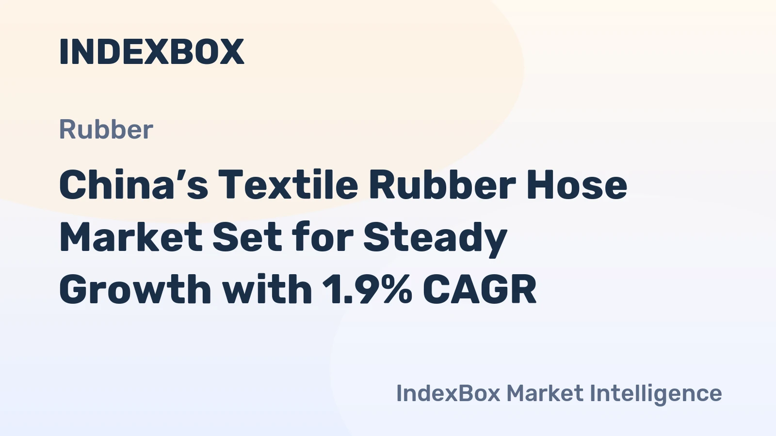 China’s Textile Rubber Hose Market Set for Steady Growth with 1.9% CAGR