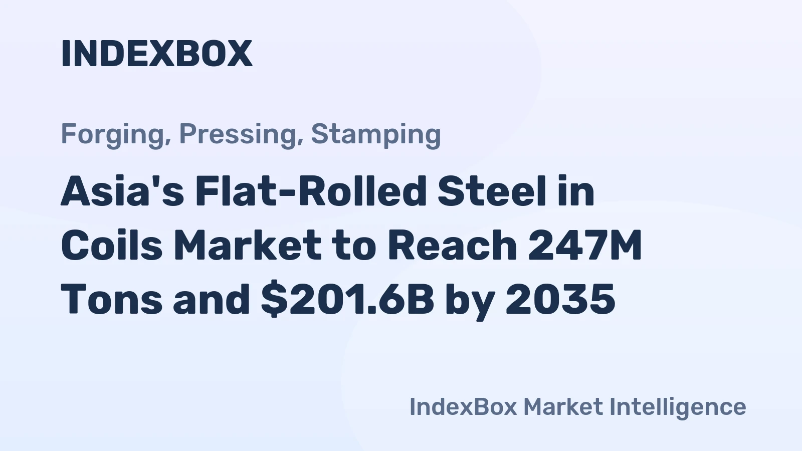 Asia's Flat-Rolled Steel in Coils Market to Reach 247M Tons and $201.6B by 2035