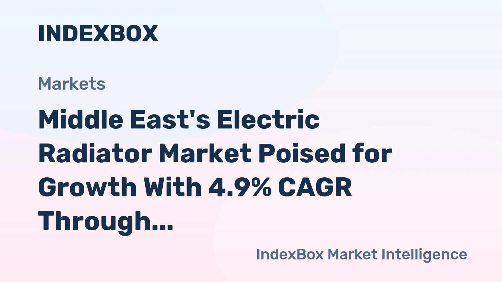 Middle East's Electric Radiator Market Poised for Growth With 4.9% CAGR Through 2035