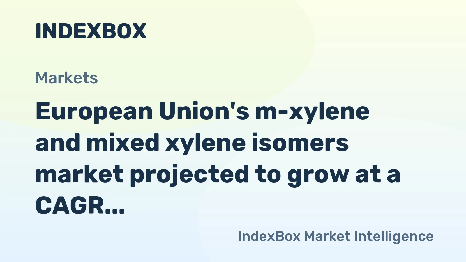 European Union's m-xylene and mixed xylene isomers market projected to grow at a CAGR of +1.9% by 2035