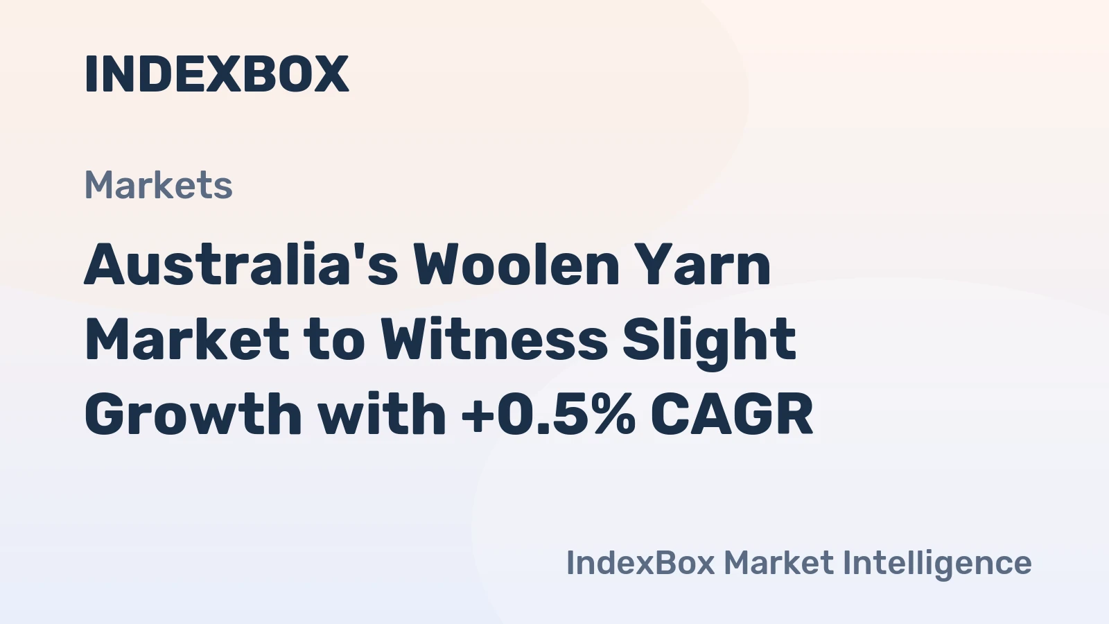 Australia's Woolen Yarn Market to Witness Slight Growth with +0.5% CAGR
