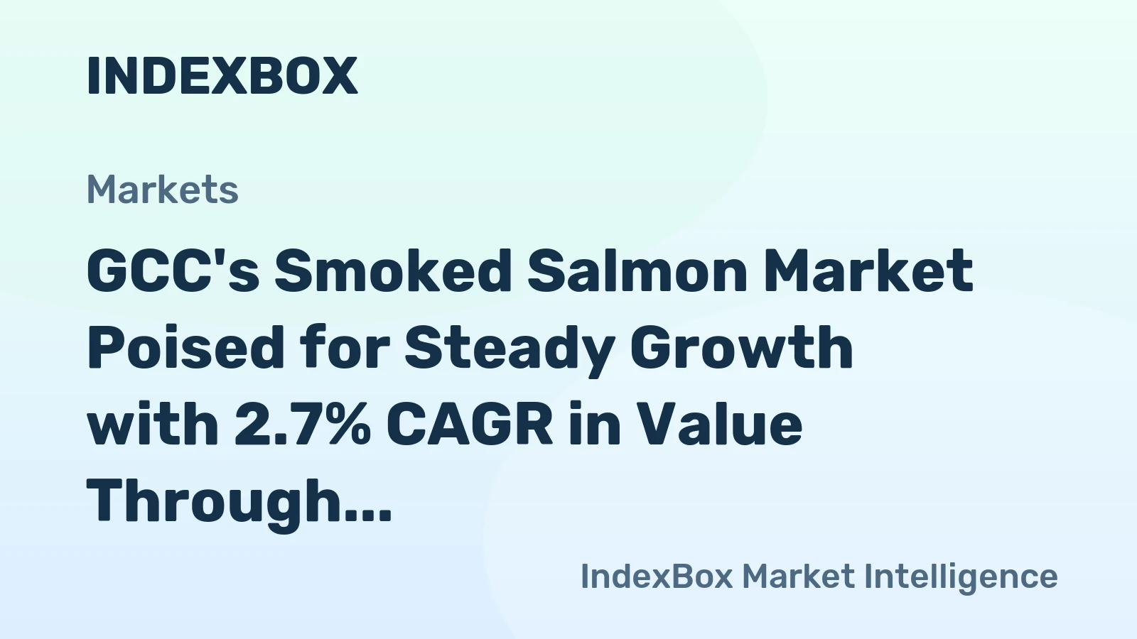 GCC's Smoked Salmon Market Poised for Steady Growth with 2.7% CAGR in Value Through 2035