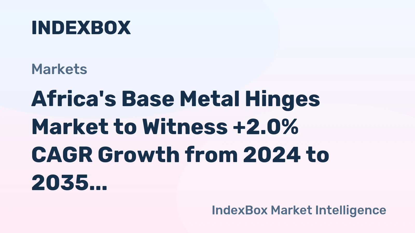 Africa's Base Metal Hinges Market to Witness +2.0% CAGR Growth from 2024 to 2035, Reaching 116K Tons