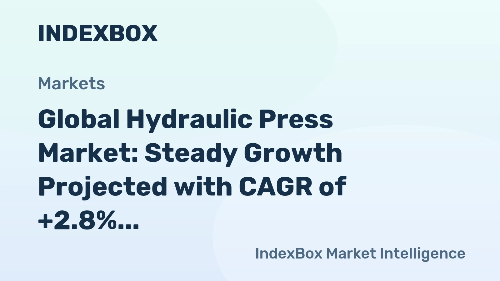Global Hydraulic Press Market: Steady Growth Projected with CAGR of +2.8% Leading to 898K Units by 2035