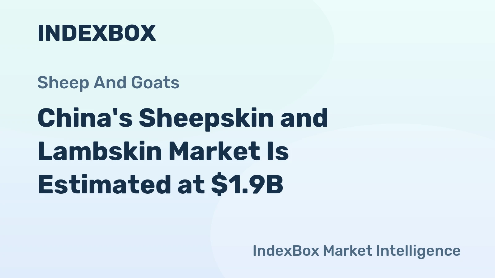 China's Sheepskin and Lambskin Market Is Estimated at $1.9B