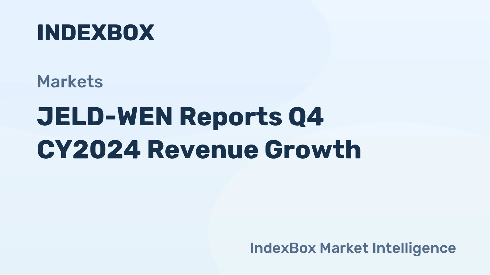 JELD-WEN Reports Q4 CY2024 Revenue Growth