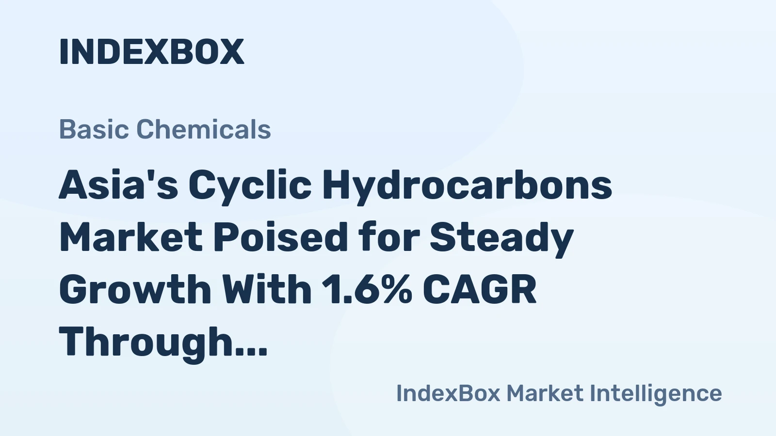 Asia's Cyclic Hydrocarbons Market Poised for Steady Growth With 1.6% CAGR Through 2035