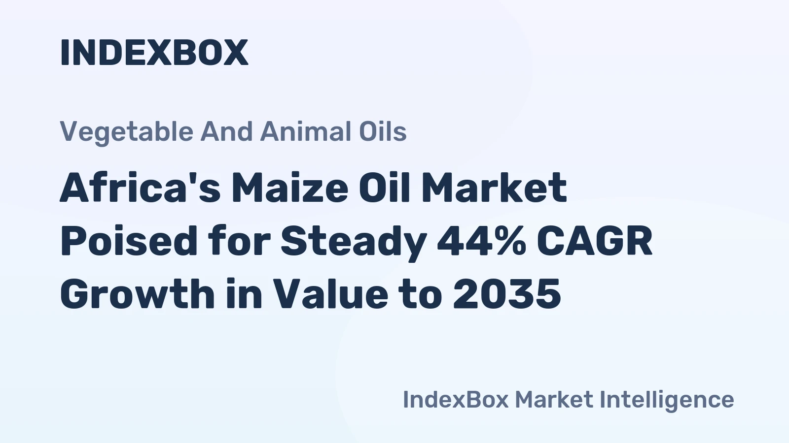 Africa's Maize Oil Market Poised for Steady 44% CAGR Growth in Value to 2035