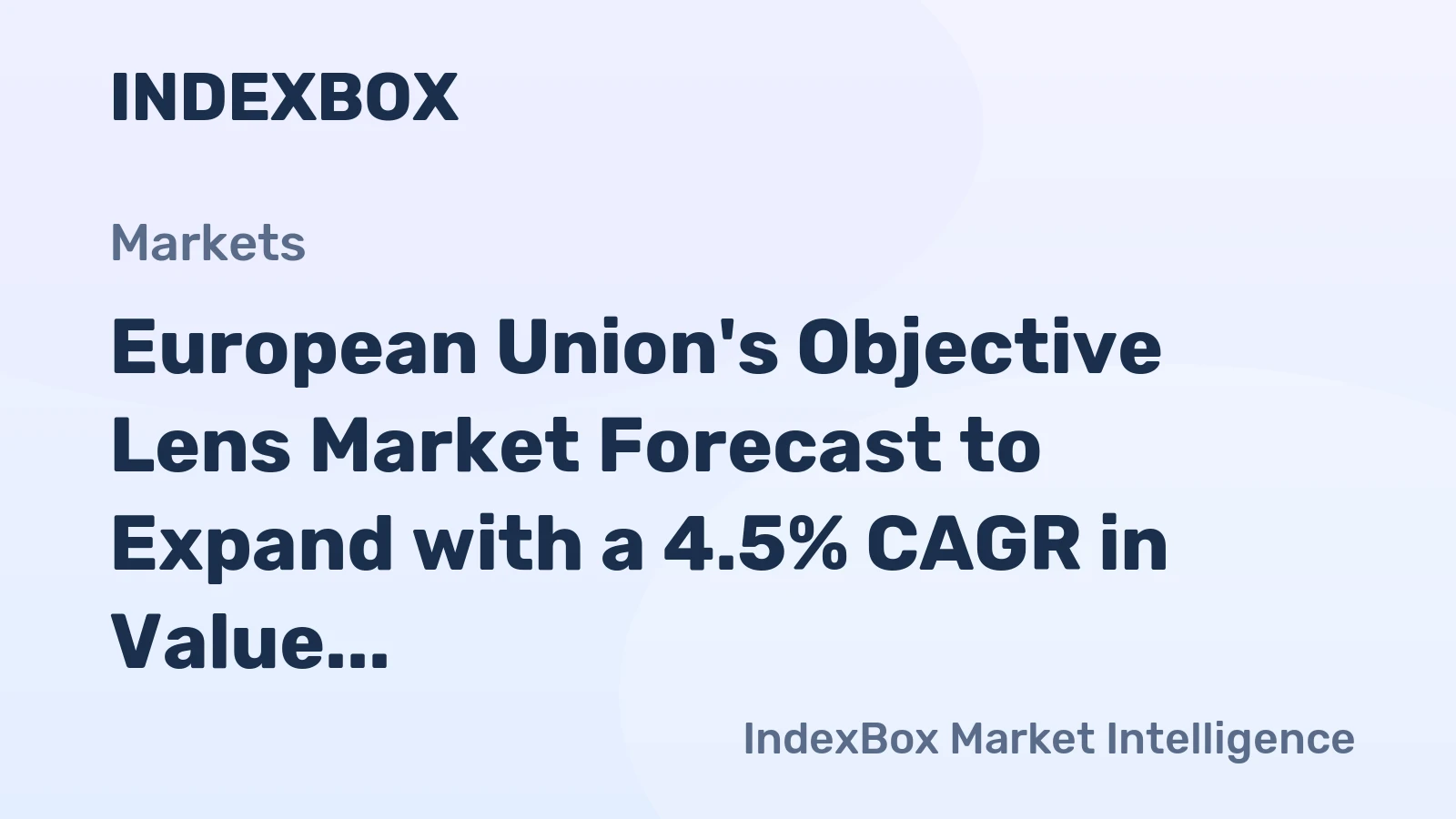 European Union's Objective Lens Market Forecast to Expand with a 4.5% CAGR in Value Through 2035