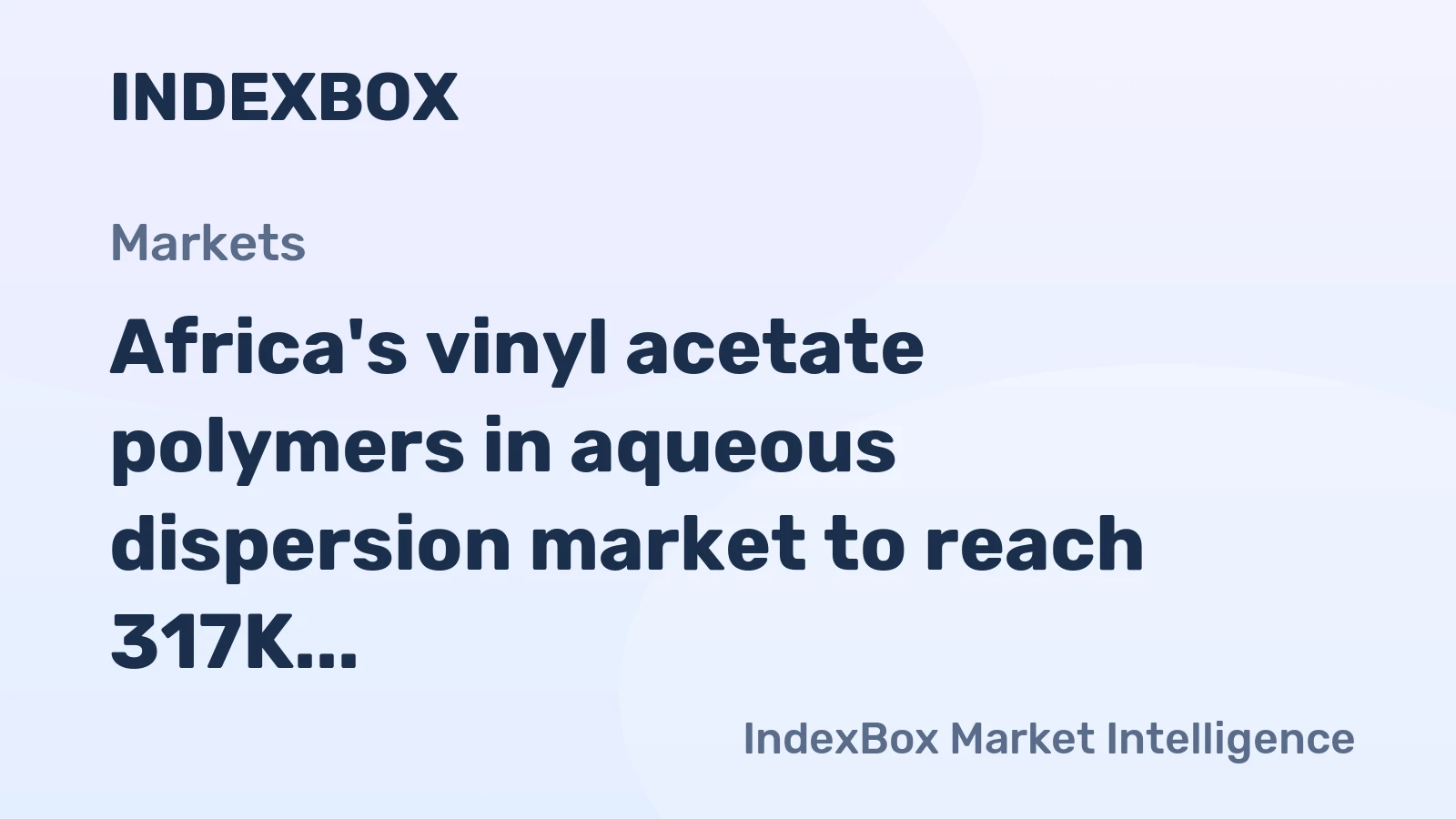 Africa's vinyl acetate polymers in aqueous dispersion market to reach 317K tons and $439M by 2035, driven by steady demand growth.