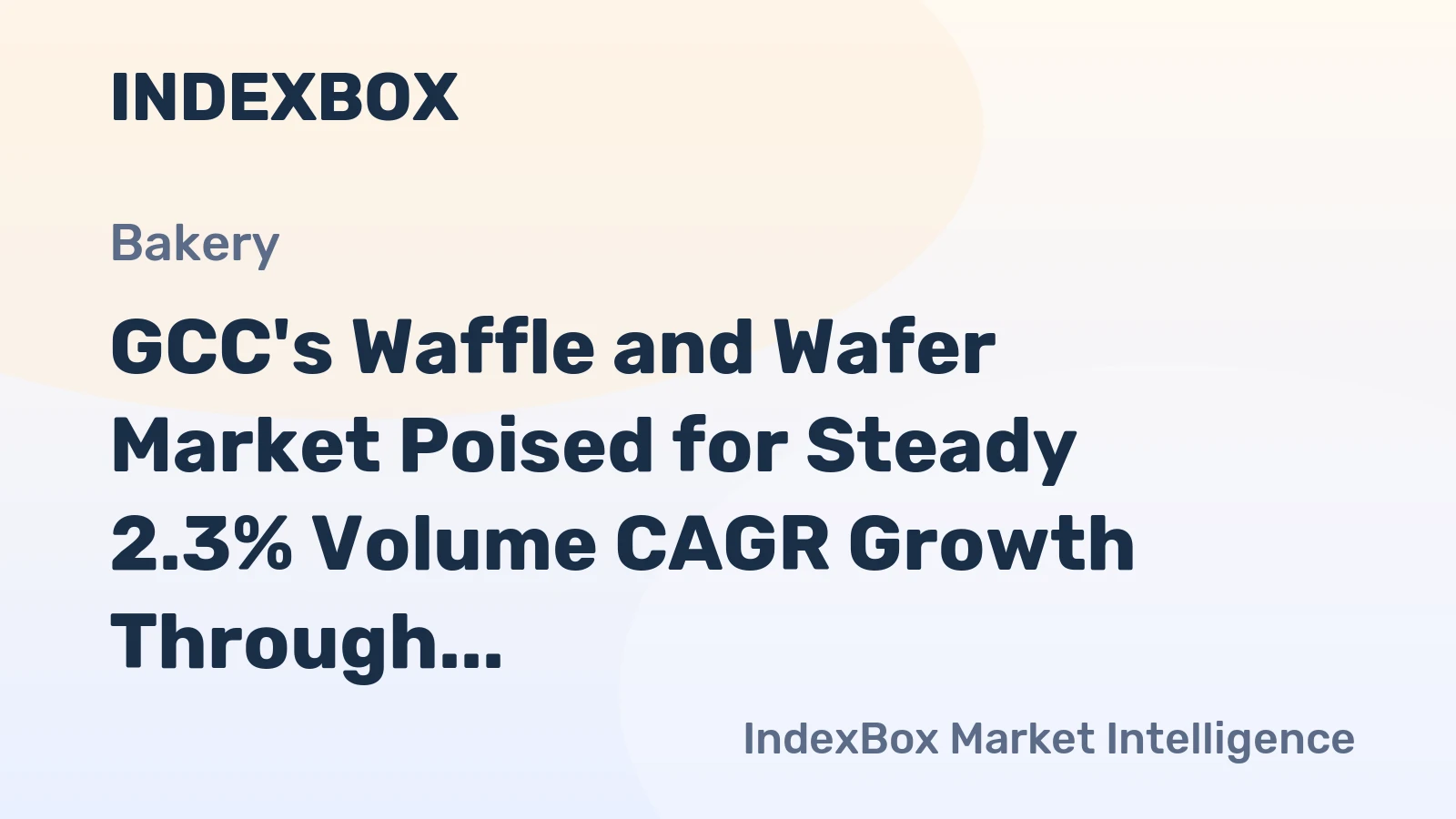 GCC's Waffle and Wafer Market Poised for Steady 2.3% Volume CAGR Growth Through 2035