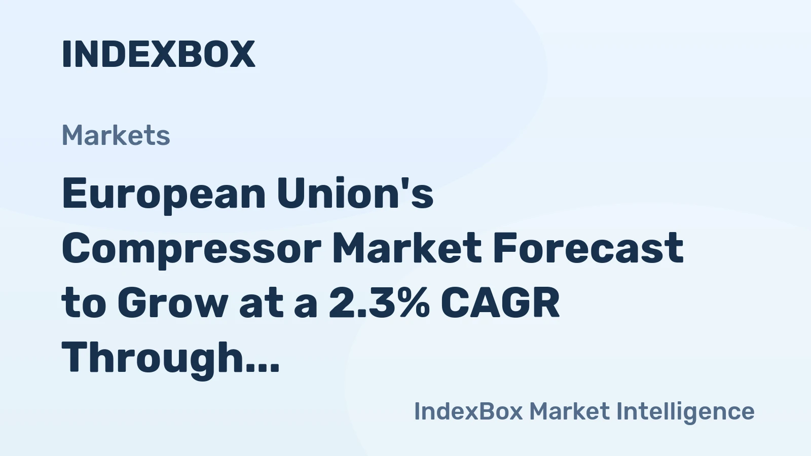 European Union's Compressor Market Forecast to Grow at a 2.3% CAGR Through 2035
