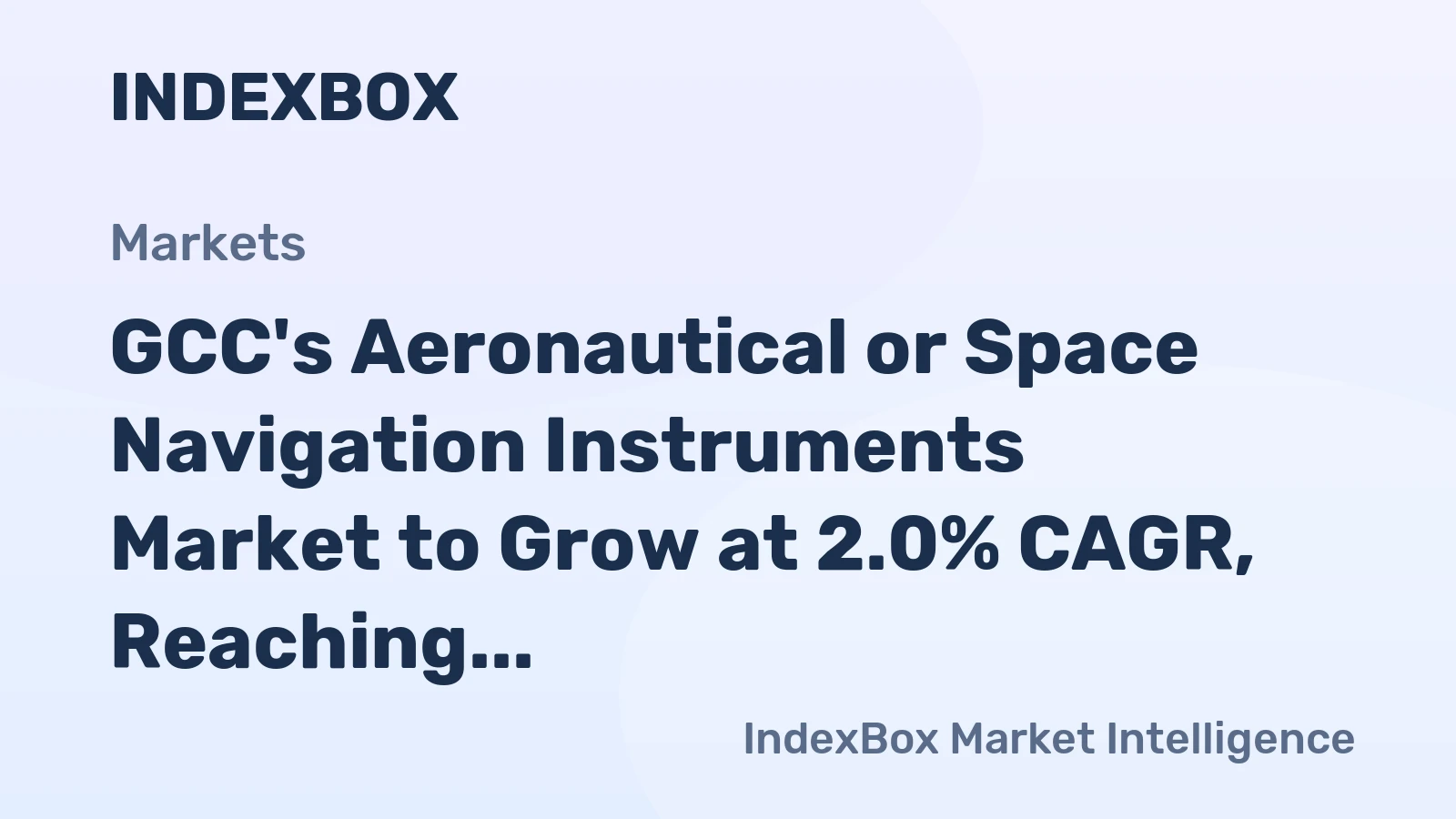 GCC's Aeronautical or Space Navigation Instruments Market to Grow at 2.0% CAGR, Reaching 106K Units by 2035