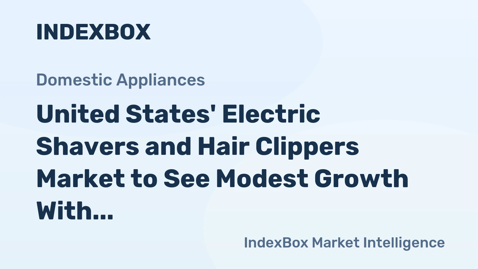 United States' Electric Shavers and Hair Clippers Market to See Modest Growth With 1.3% CAGR