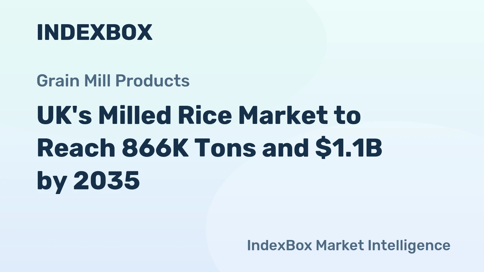UK's Milled Rice Market to Reach 866K Tons and $1.1B by 2035